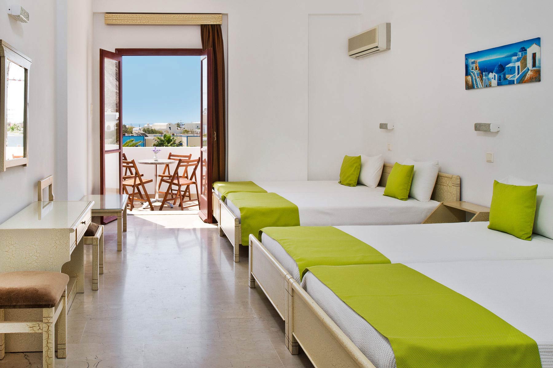 Family Rooms | Makarios Hotel in Kamari beach Santorini | Kamari Hotels